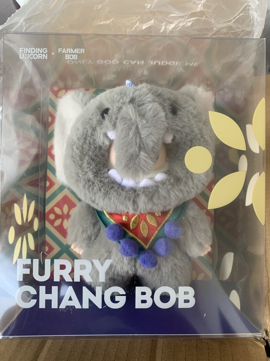 Finding Unicorn Furry Baby Chang Bob Thailand Limited Grey