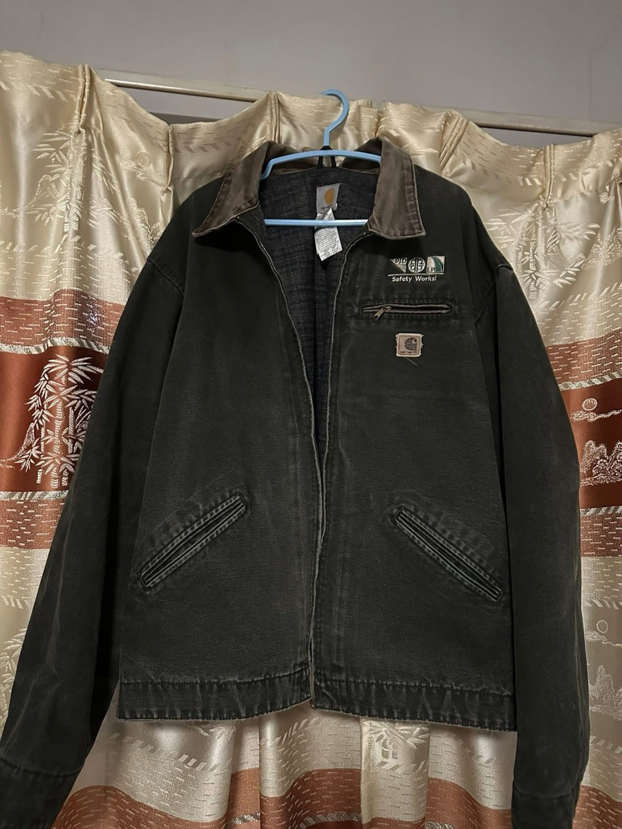 Carhartt Moss Blanket Lined Detroit Jacket Moss Green