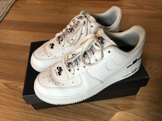 Nike Air Force 1 Low Double Air Low White Black SASOM